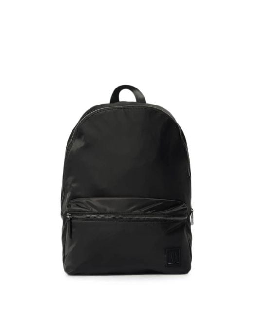 Emporio Armani Logo-Patch Backpack in Black for Men | Lyst UK