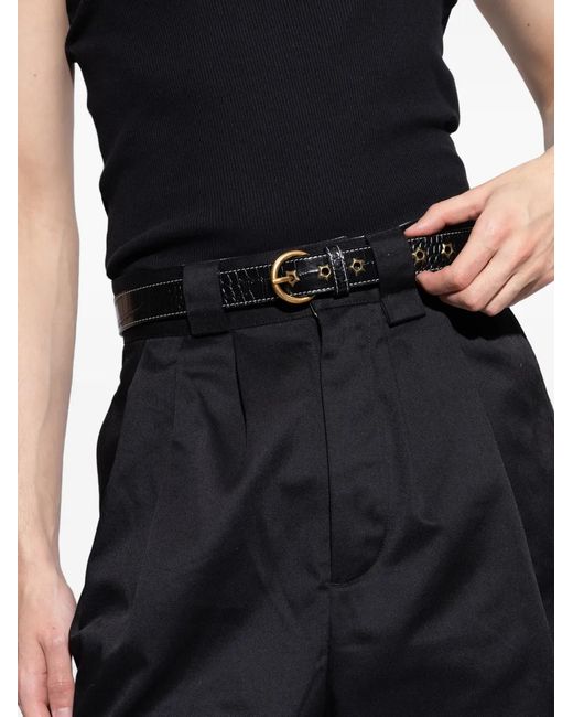 Duke & Dexter Ellis Croc-Effect Belt in White for Men | Lyst UK