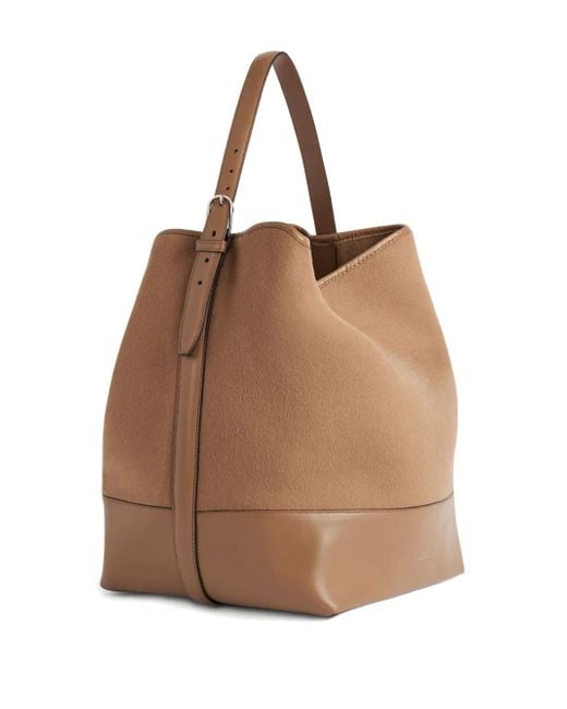 TOTEME Belted Doublé Tote Bag in Brown | Lyst