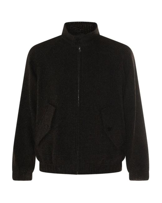 AURALEE High-Neck Bomber Jacket in Black for Men | Lyst UK