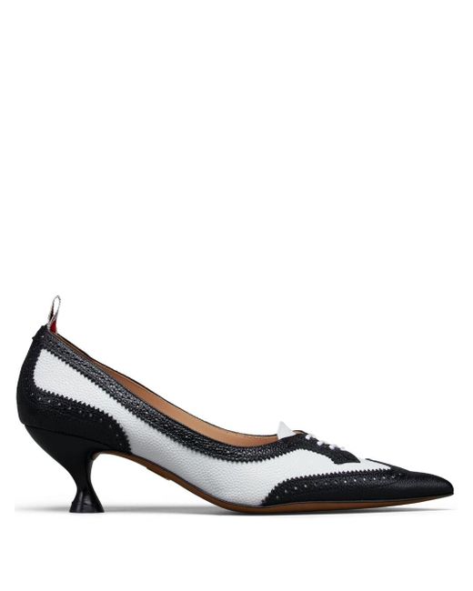 Thom Browne 50Mm Wingtip Pumps in Metallic | Lyst
