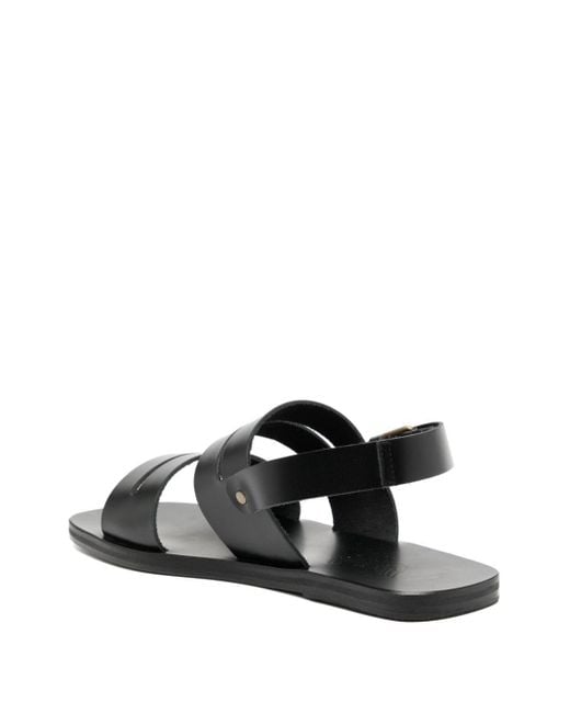 Ancient Greek Sandals Priamos Leather Sandals in Black for Men | Lyst