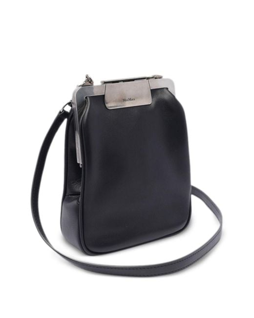Max Mara Small Vertical Shoulder Bag in Black | Lyst