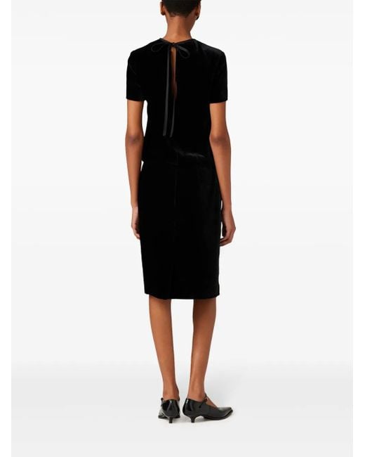 Miu Miu Velvet Skirt in Black | Lyst