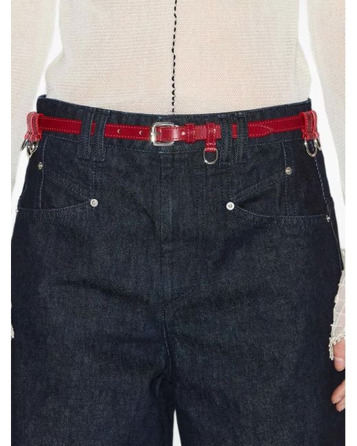 Isabel Marant Chelsea Belt in Red | Lyst UK