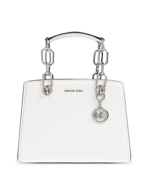 MICHAEL Michael Kors Cynthia Tote Bag in White | Lyst
