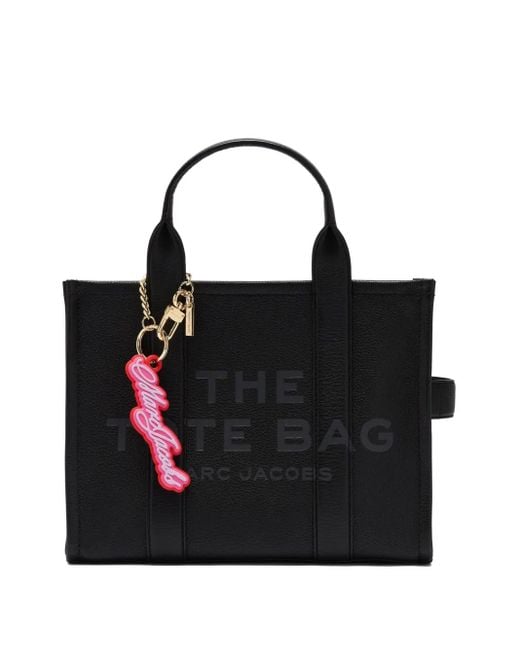 Marc Jacobs The Cursive Logo Bag Charm in Pink | Lyst