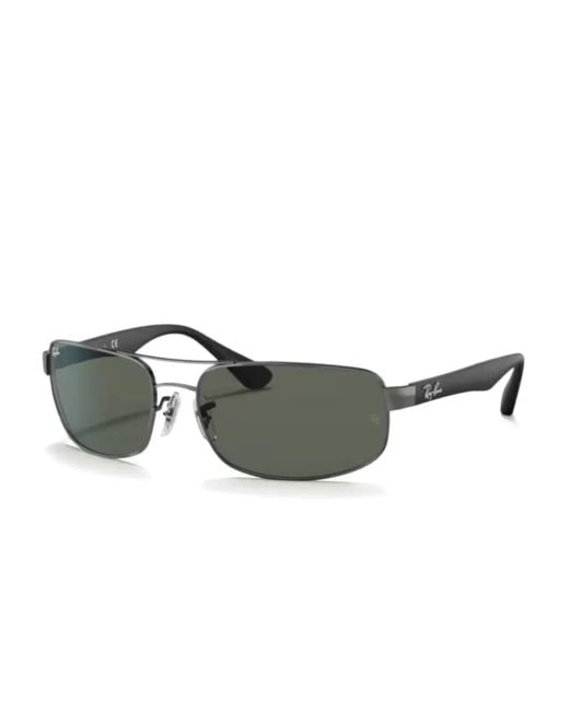 Ray-Ban Rectangle-Frame Sunglasses in Grey for Men | Lyst UK