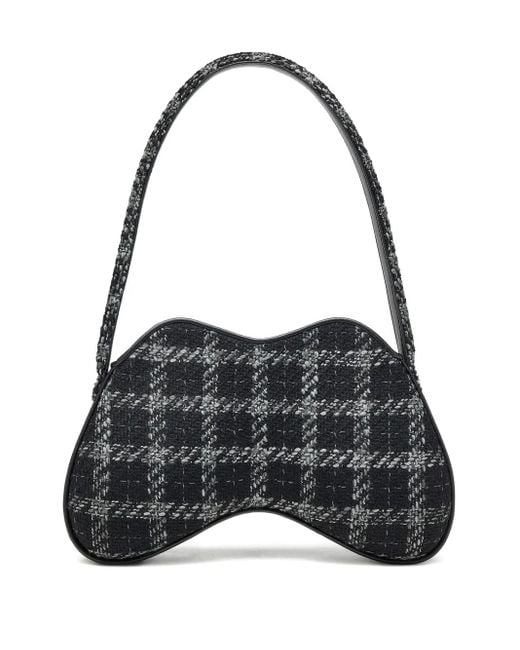 DIESEL Double-D Houndstooth Shoulder Bag in Black | Lyst