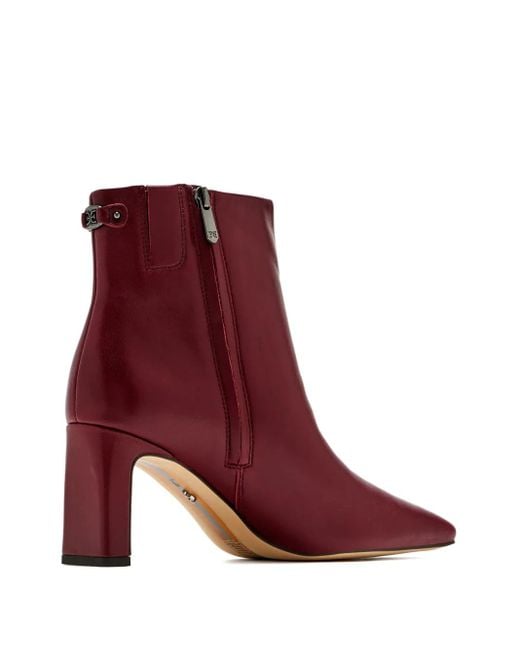 Sam Edelman 70Mm Saige Ankle Boots in Red | Lyst UK