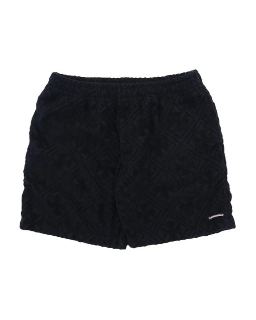 Chrome Hearts Monogram-Pattern Terry Shorts in Black for Men | Lyst UK