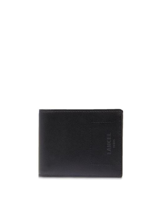 Lancel 8Cc Bi-Fold Leather Wallet in Black for Men | Lyst