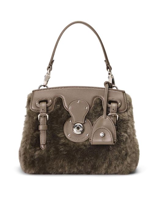 Ralph Lauren Small Ricky 18 Tote Bag in Brown | Lyst