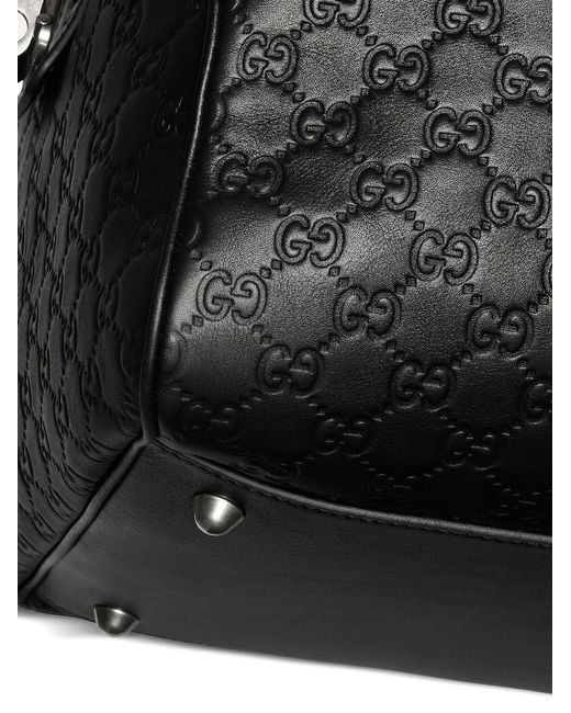 Gucci Gg-Motif Duffle Bag in Black | Lyst UK