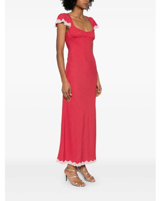 Frankie's Bikinis Rosalyn Maxi Dress in Red | Lyst