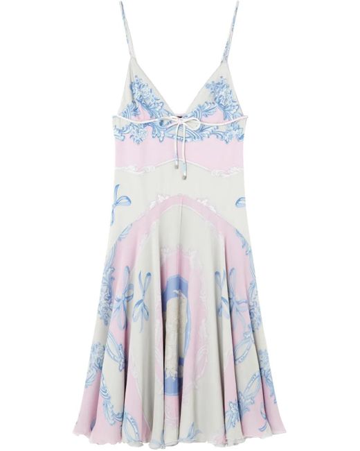 Versace Cameo Dress in Blue | Lyst