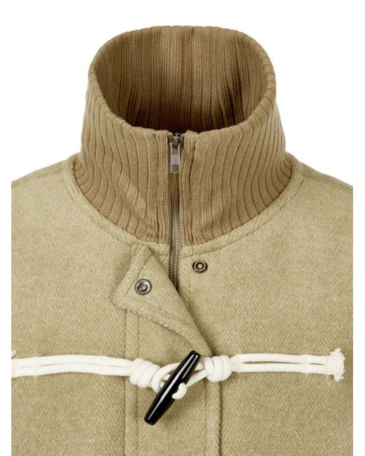 Studio Tomboy X Herringbone-Pattern Jacket in Green | Lyst