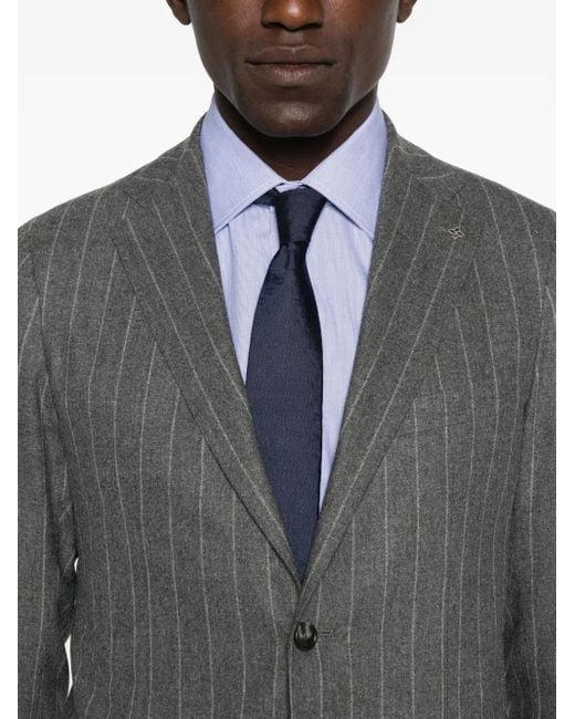 Tagliatore Notched-Lapels Suit in Grey for Men | Lyst UK