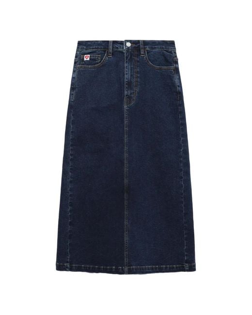 A Bathing Ape Front Slit Pocket Skirt in Blue | Lyst UK