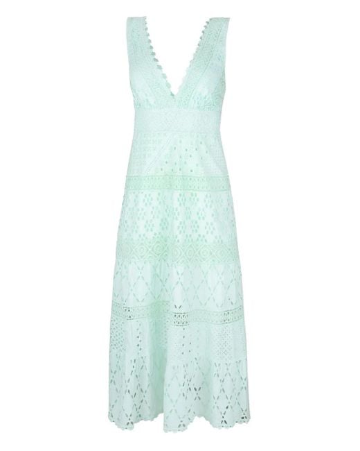 Temptation Positano Paglia Midi Dress in Blue | Lyst UK