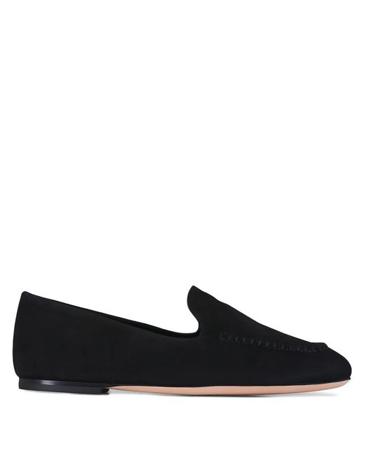 Agl Attilio Giusti Leombruni Amelia Suede Loafers in Black | Lyst UK