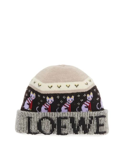 Loewe Cat-Motif Logo Beanie | Lyst UK