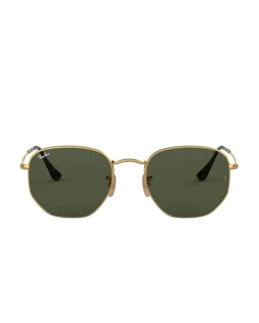 Ray-Ban Hexagonal-Frame Sunglasses in Green for Men | Lyst UK
