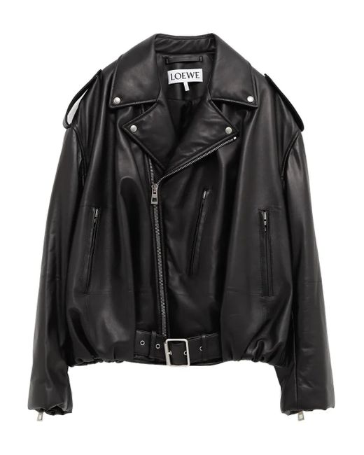 Loewe Zipped Belted Jacket in Black for Men | Lyst UK