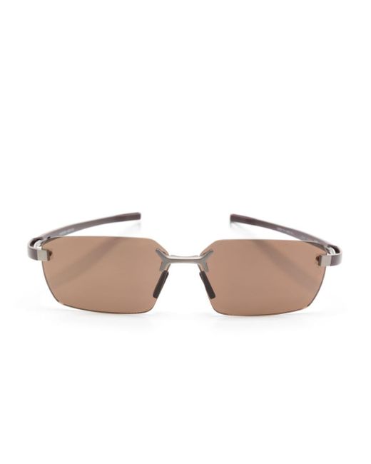 Tag Heuer Flex Rectangle-Frame Sunglasses in Pink | Lyst UK