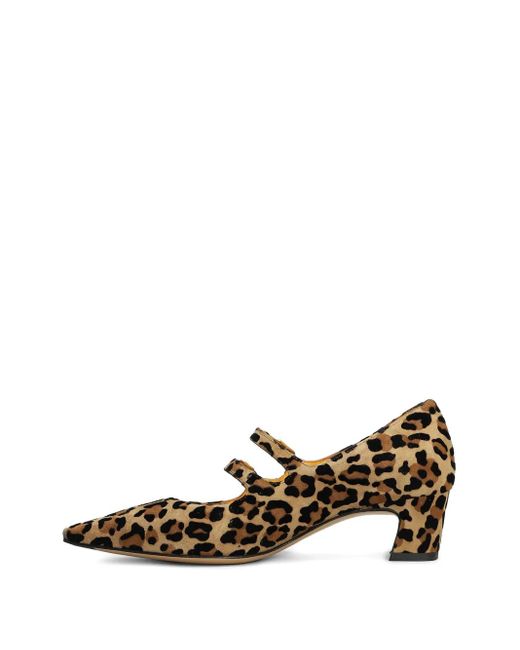 Mara Bini Vale Double-Strap Pumps in Brown | Lyst