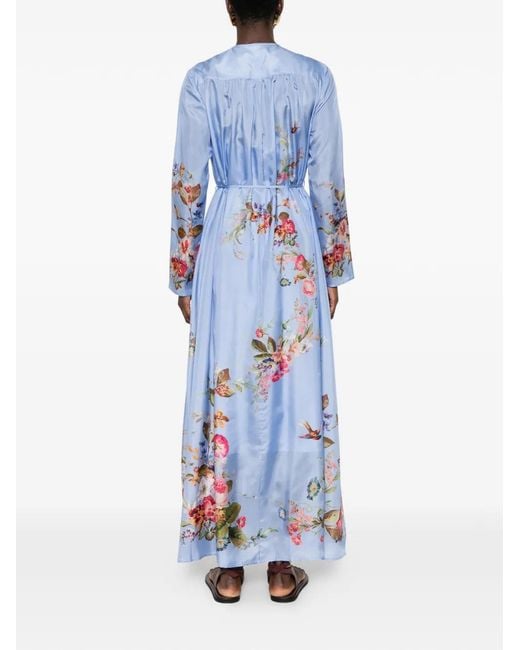 Zimmermann Patience Maxi Dress in Blue | Lyst