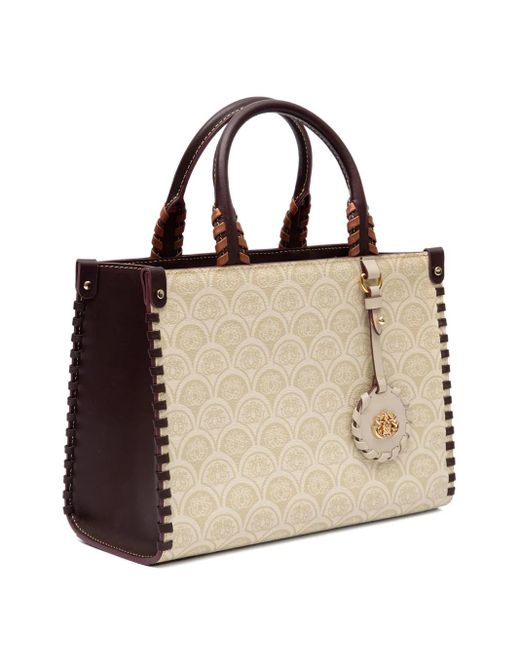 Isla Monogram Tote Bag in Metallic | Lyst