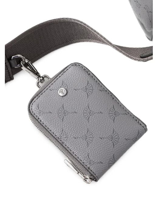 Joop! Logo-Pattern Cross Body Bag in Grey | Lyst UK