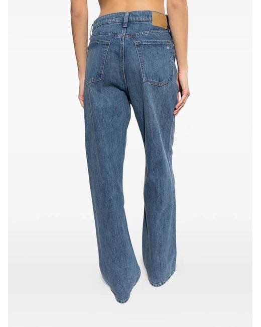 Rag & Bone Shea Straight-Leg Jeans in Blue | Lyst