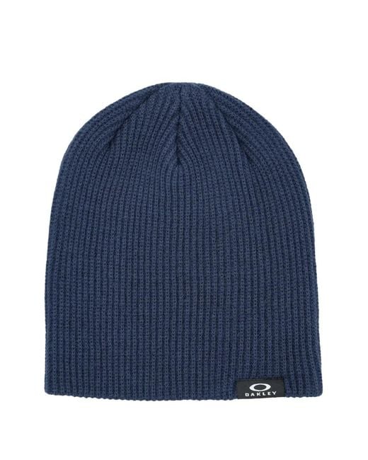 Oakley Back Bone Beanie Hat in Blue for Men | Lyst UK