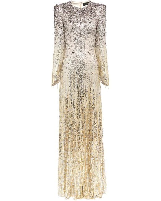 Jenny Packham Phara Dress in Natural | Lyst