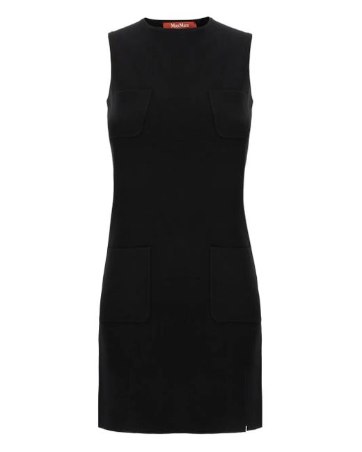 Max Mara Parata Mini Dress in Black | Lyst UK