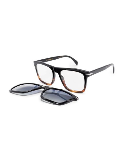 David Beckham Db 7000 Square-Frame Glasses in Blue for Men | Lyst