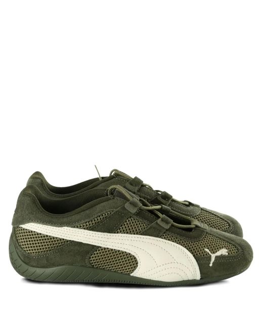 PUMA Speedcat Go Suede Mesh Sneakers in Green | Lyst