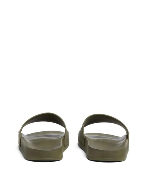 DSquared² Embossed-Logo Slides in Green for Men | Lyst