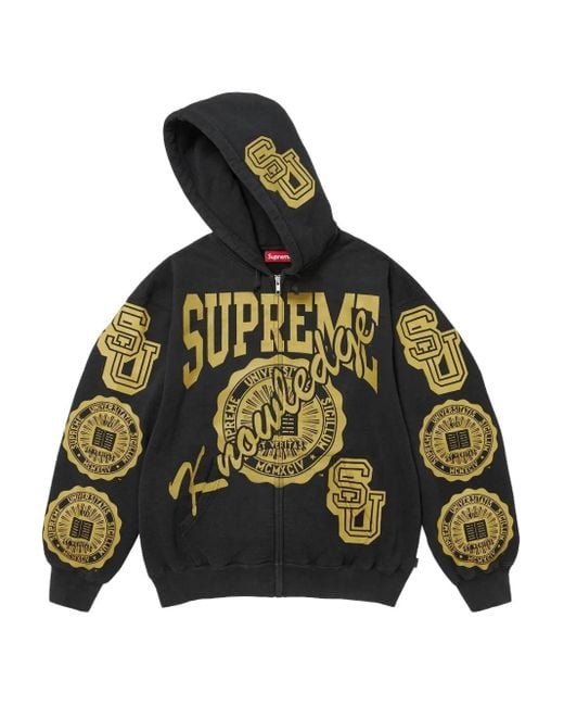 Supreme Knowledge Zip-Up Hoodie in Green for Men | Lyst UK
