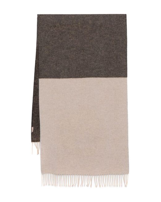 Twin Set Logo-Embossed Scarf in Grey | Lyst UK