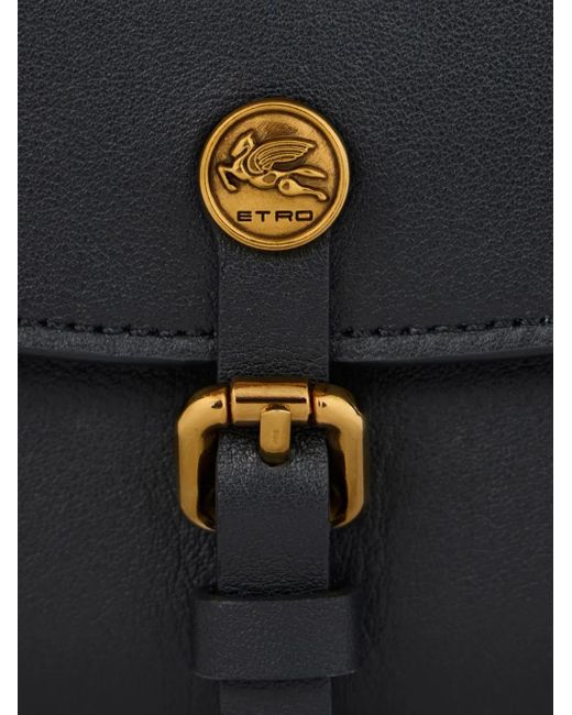Etro Pony Leather Wallet in Black | Lyst UK