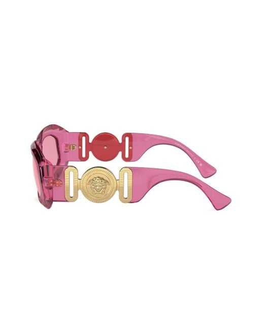 Versace Transparent Sunglasses in Pink for Men | Lyst