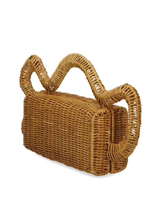 Cult Gaia Elsa Clutch Bag in Brown | Lyst