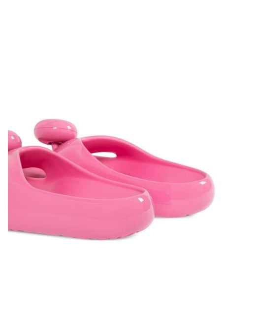 Loewe Pebble Foam Toe-Post Slide Sandals in Pink | Lyst