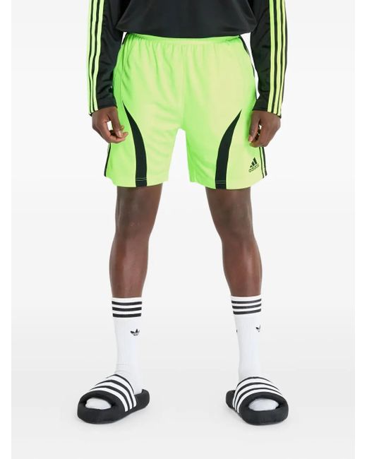 adidas Teamgeist Panelled Shorts in Green for Men | Lyst UK