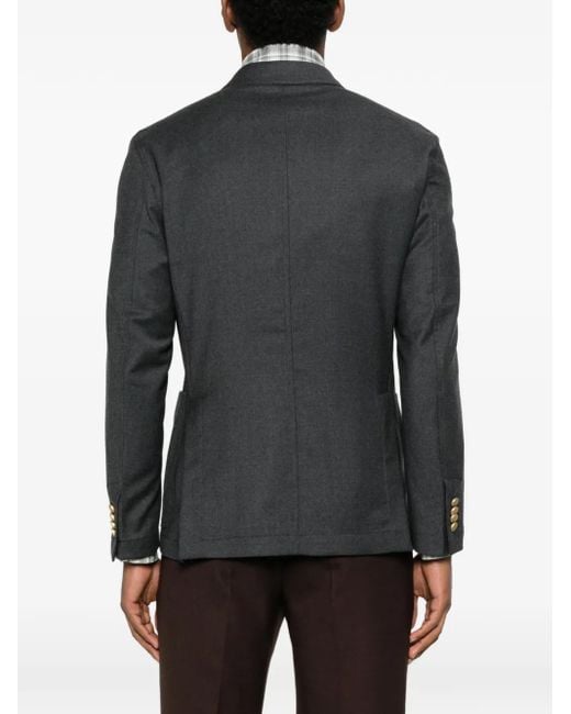 Manuel Ritz Double-Breasted Button Jacket in Black for Men | Lyst UK