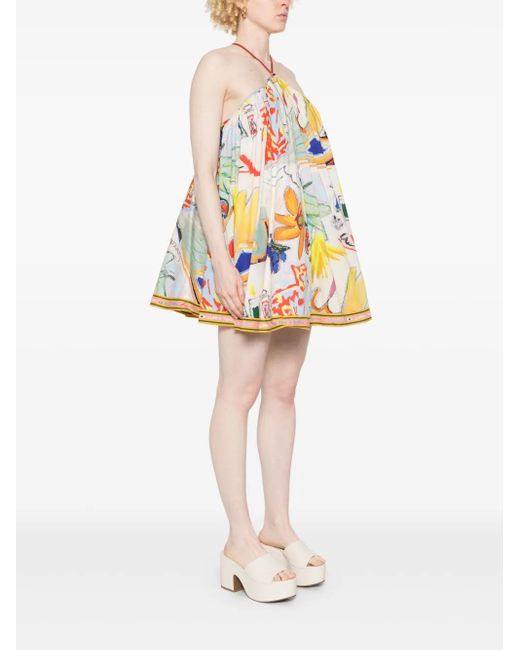 AlÉmais X Nadia Hernandez Charrasca Mini Dress In Orange Lyst