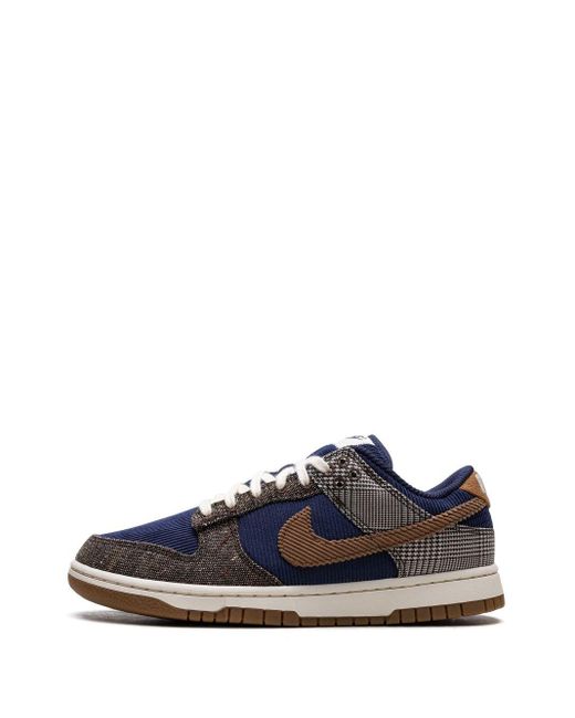 Nike Dunk Low "tweed Corduroy" Sneakers in Blue for Men | Lyst